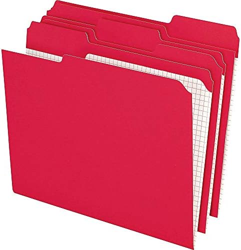 Amazon.com : Pendaflex Color File Folders with Interior Grid, Letter ...