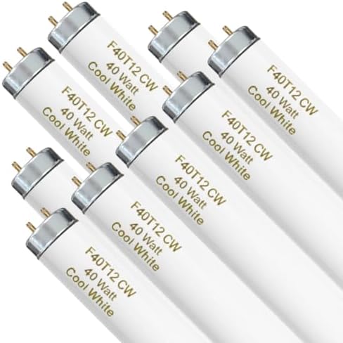 Konideke T12 48 Inches 40 Watt Fluorescent Tube, F40T12/841 Light Bulb ...