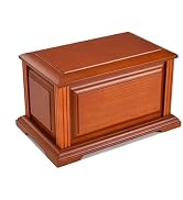 Amazon.com: WEVOIRD Rustic Solid Barn Wood Burial Cremation Urn Boxes ...