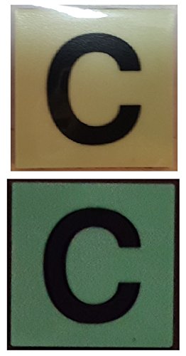 Amazon.com: PHOTOLUMINESCENT DOOR IDENTIFICATION NUMBER C SIGN HEAVY ...