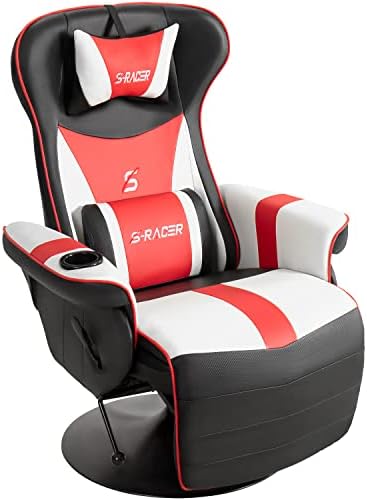 Amazon.com: GUNJI Gaming Chair PU Leather Adjustable Recliner Computer ...