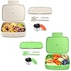 Amazon.com: ANDMOON Bento Lunch Box, 5 Compartments Lunch Container for ...