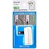 Amazon.co.jp: エルパ(ELPA) スペースアダプタ 縦型 A-372B(W) : DIY・工具・ガーデン