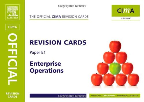 Buy Enterprise Operations: Operational Level Paper E1 (CIMA Revision ...