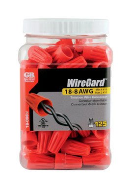 GB Gardner Bender 16-006 Wiregard Red Wire Connectors 125 Count ...
