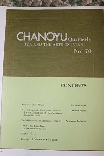 Chanoyu Quarterly: Tea and the Arts of Japan, No. 70: Usui Shiro ...