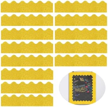 Amazon.com: 32.5 Feet Bulletin Board Borders 30PCS Shine Scalloped ...