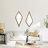 Amazon.com: VELLQUE Tear Drop Mirrors, Asymmetrical Wall Mirror ...