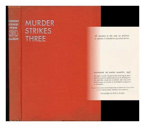 Murder Strikes Three: MacDuff, David: Amazon.com: Books