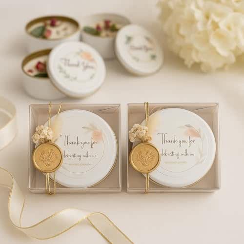 Amazon.com: Personalized Wedding Favor Candle Set with Gift Box • Bulk ...