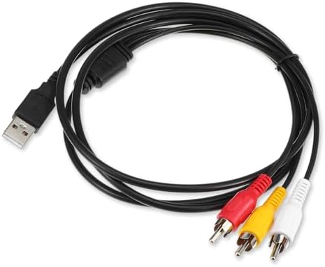Amazon.com: Zelphvt USB to RCA Cable 5ft USB Male to RCA Male Stereo ...