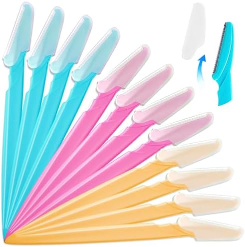 Amazon.com: 12 Pcs Eyebrow Razors, Face Razors Multipurpose ...