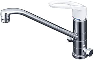 Amazon | KVK 流し台用シングルレバー混合水栓 回転分岐孔付(給水・給湯) KM5041 | キッチン用水栓