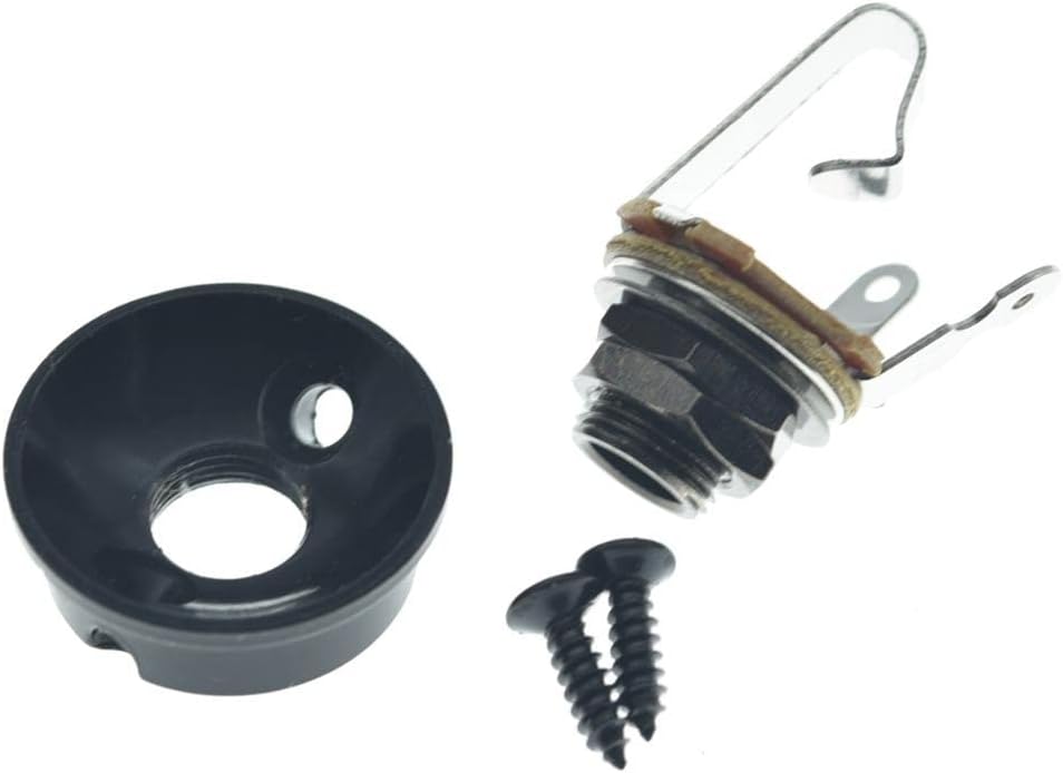 Amazon.com: KAISH Black Nickel Brass American Thread Electric Guitar ...