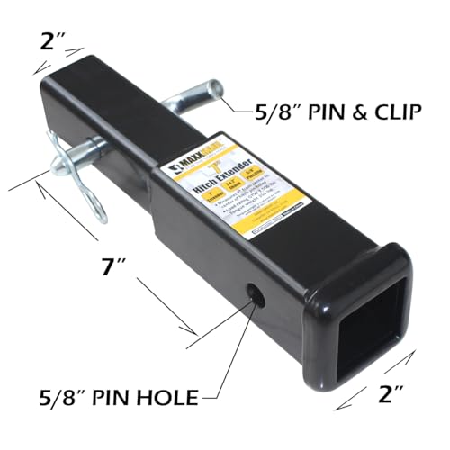 Snapklik.com : MaxxHaul 50833 2 X 2 Inch Trailer Hitch Receiver ...