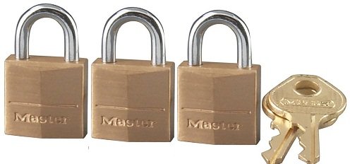 Master Lock Hardened steel shackle, Brass Padlock 3-Pack : Amazon.in ...