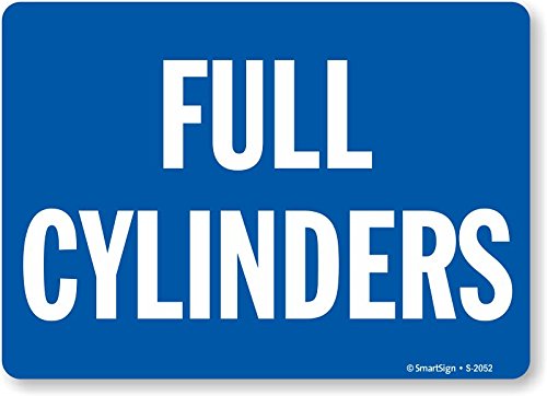 SmartSign “Full Cylinders” Label | 10" x 14" Laminated Vinyl : Amazon ...