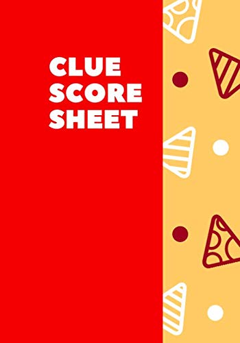 Clue Score Sheet: Classic Clue Score Record Book Log, Scoring Sheet ...