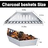 Amazon.com: Charcoal Basket, 2 pcs Stainless Steel Char Holder ...