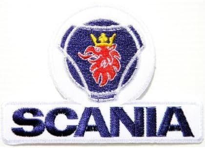 SCANIA Truck Jacket T-Shirt Patch Sew Iron on Embroidered Logo Sign ...