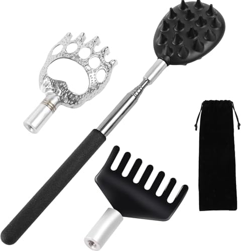 Amazon.com: Back Scratcher with 3Pcs Detachable Scratching Heads ...