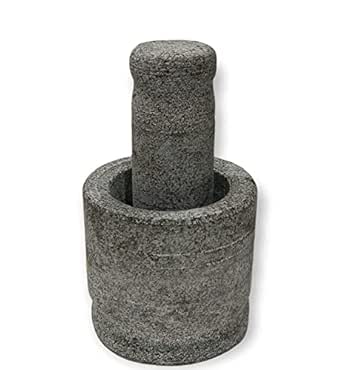 Buy Mortar and Pestle Set/Ural/Idikallu/Okhli Stone Masher for Kitchen ...