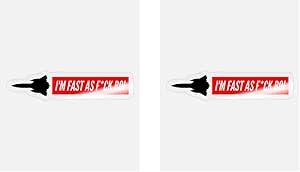 Amazon.com - CLA BA GRAPHICS Pack of 2-3'' Stickers - Im fast af boi SR ...