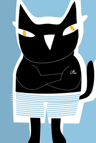 CrudeArea 'Le Chat' Poster by Natasa (Canvas, 30.48 cm x 43.18 cm ...