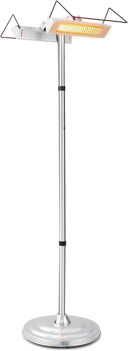 Amazon.com: COSTWAY Outdoor Electric Patio Heater, 1500W Standing ...