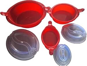 Buy Ck Multipurpose Hot Pot Containers with lid (Pack of 3) Online at ...