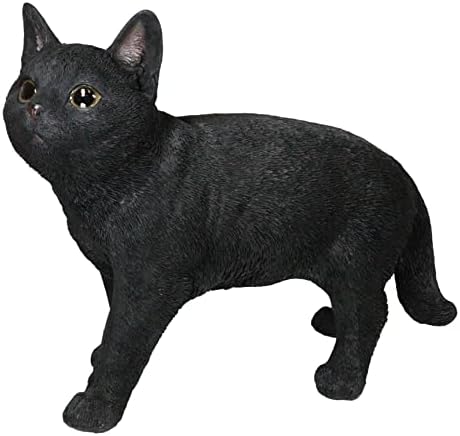 Amazon.com: Pacific Giftware Realistic Black Cat Sculpture with ...