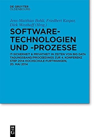 Software-Technologien und -Prozesse (German Edition) eBook : Bohli ...
