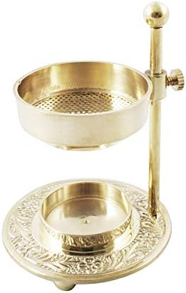 Amazon.de: Weihrauchbrenner verstellbar - Gold Messing Räuchergefäß ...