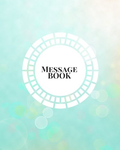 Message Book: Blue Air Design: Phone Call Log Book: 100 Pages to record ...