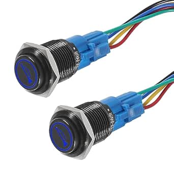 Amazon.com: UMLIFE 2PACK Horn Button Switch 12 Volt Momentary Push ...