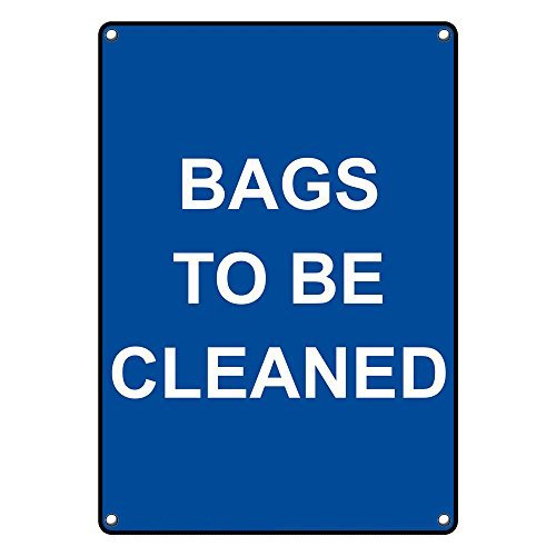 Amazon.com: Weatherproof Plastic Vertical Bags to Be Cleaned Sign with ...
