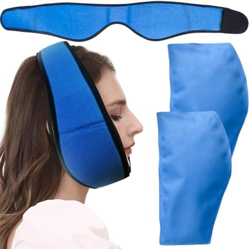 Amazon.com: Face Ice Pack Wrap for TMJ Relief, Wisdom Teeth, Jaw, Head ...