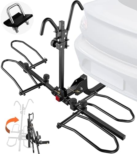 180lb 2-Bike Hitch Rack for Cars, SUVs & Trucks – Fits Road & MTB Bikes ...