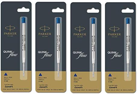 Parker Quink Flow Ballpoint Pen Refill | Black Color Ink | Quick-Drying ...