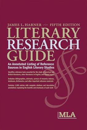 Literary Research Guide: Harner, James L.: 9780873528085: Amazon.com: Books