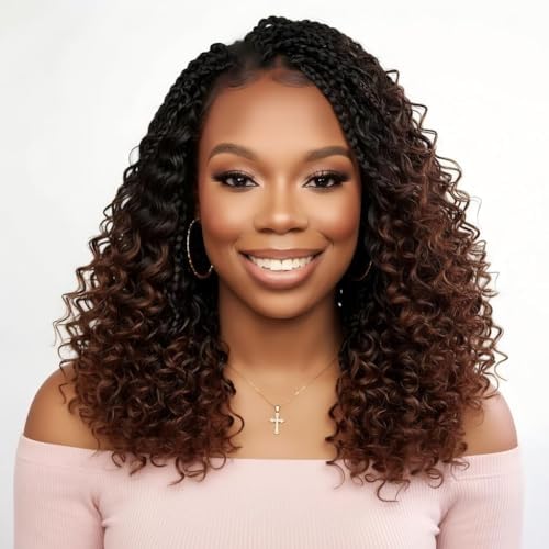 Amazon.com : Fulcrum Goddess Box Braids Crochet Hair 10 Inch,9 Packs ...