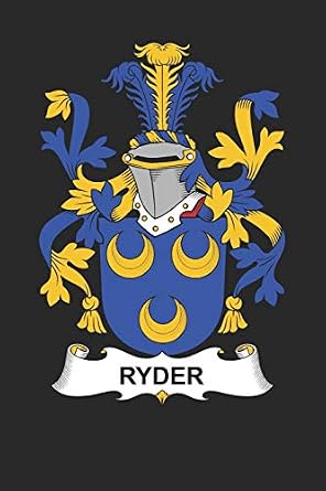 Ryder: Ryder Coat of Arms and Family Crest Notebook Journal (6 x 9 ...