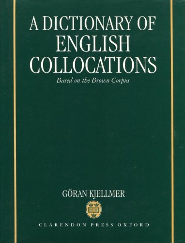 Amazon | A Dictionary of English Collocations: Based on the Brown ...