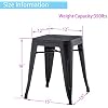 Amazon.com: Changjie Furniture 18 Inch Stools Backless Industrial Metal ...