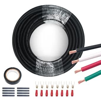 25ft Electrical Wires, 14/4 AWG Conductor, Automotive Wiring for Mini ...