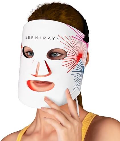Amazon.com : DermRays LED Light Therapy Mask, Silicon Flexible Face ...