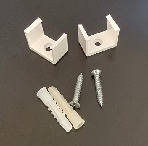 Total Led Light Plastic LED Tube Fixtures Wall Clamp (Pack of 10 ...