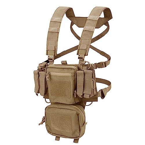 REEBOW GEAR Tactical Chest Rig Black/Grey/Tan