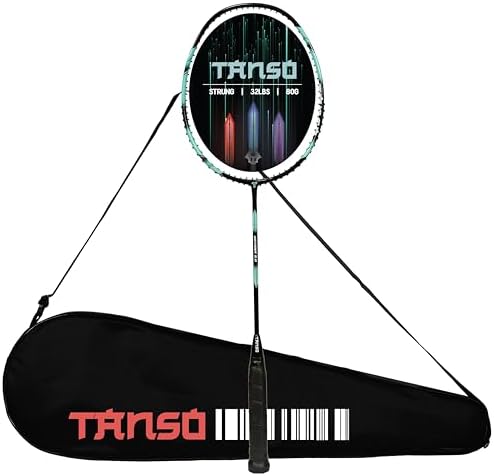 Buy HUNDRED Viper 900 Carbon Fibre Strung Badminton Racket with Full ...