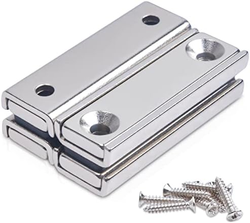 MIN CI 4 x Powerful Rectangular Neodymium Magnets 40 x 13.5 x 5 mm ...